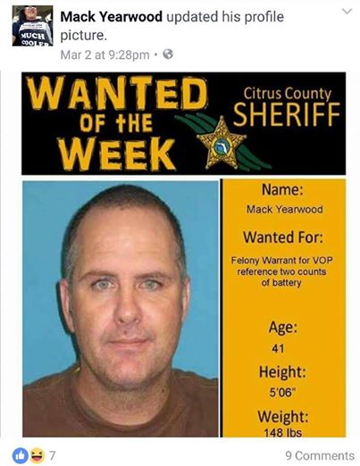 Facebook Felon: Ohio Man Posted Wanted Poster As Facebook Picture ...